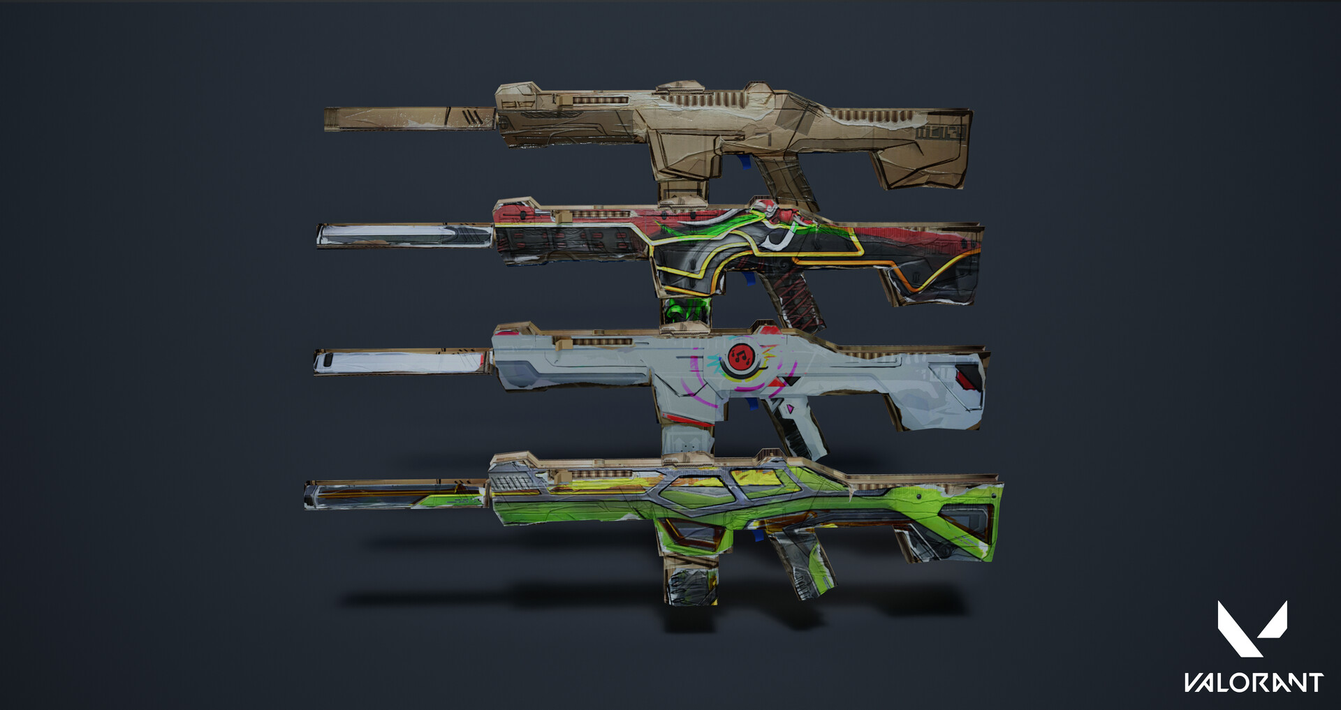 ArtStation - Cardboard Phantom Gun || Game Asset