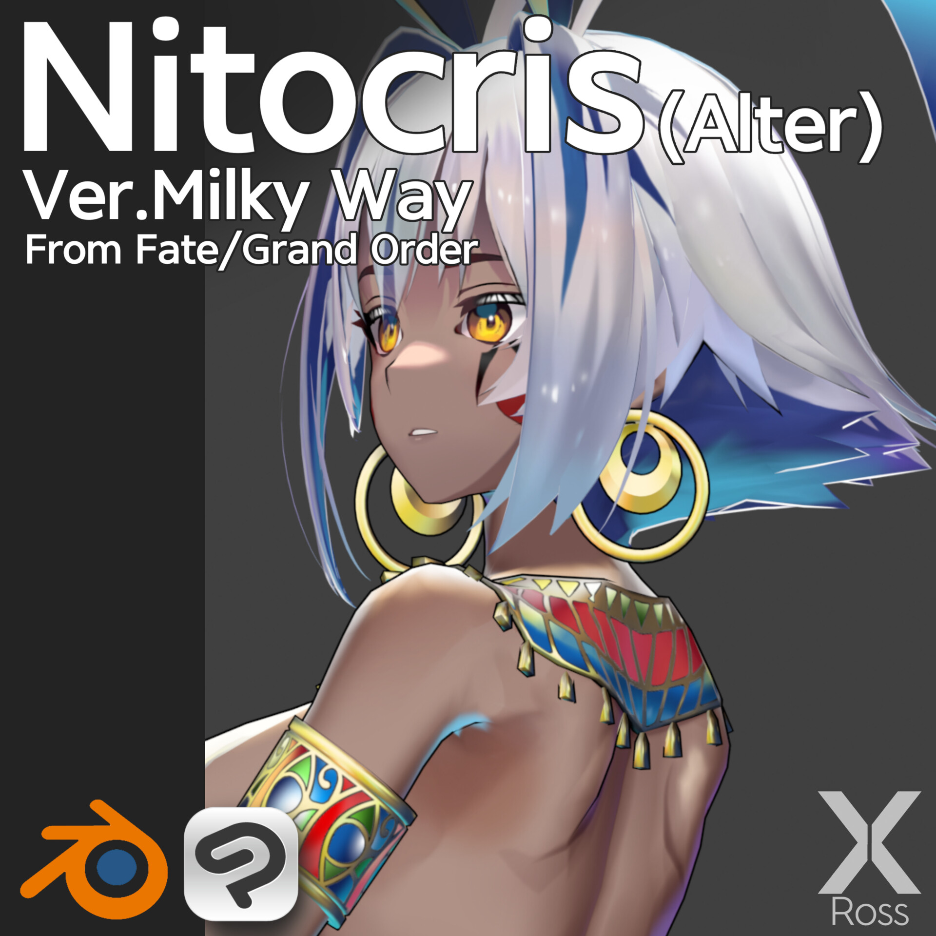 ArtStation - 3D Model - Nitocris (Alter) ver.Milky Way from Fate/Grand Order