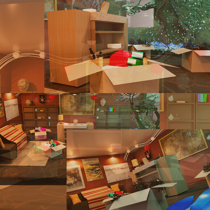 ArtStation - Nature Ridden Library