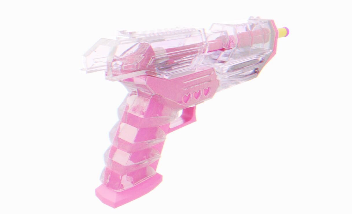 ArtStation - Y2k aesthetic K-Pop style toy pistol