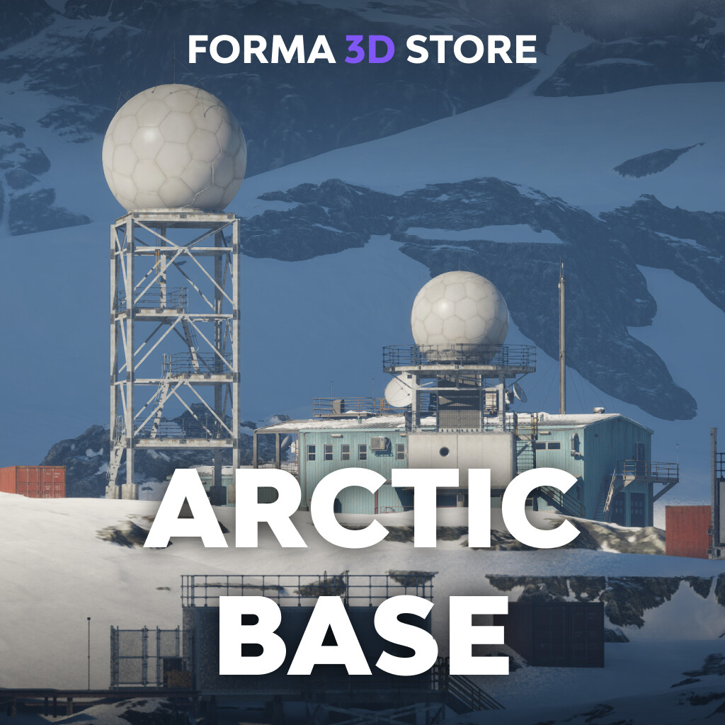 ArtStation - Arctic Base 3d assets collection