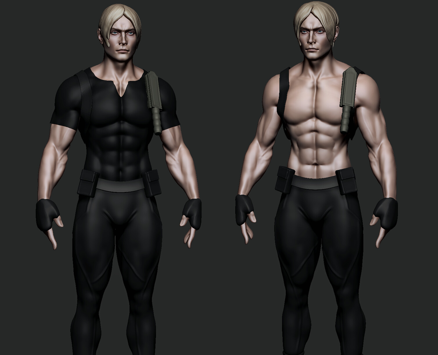 ArtStation - Leon Kennedy fan art (wip part 2)