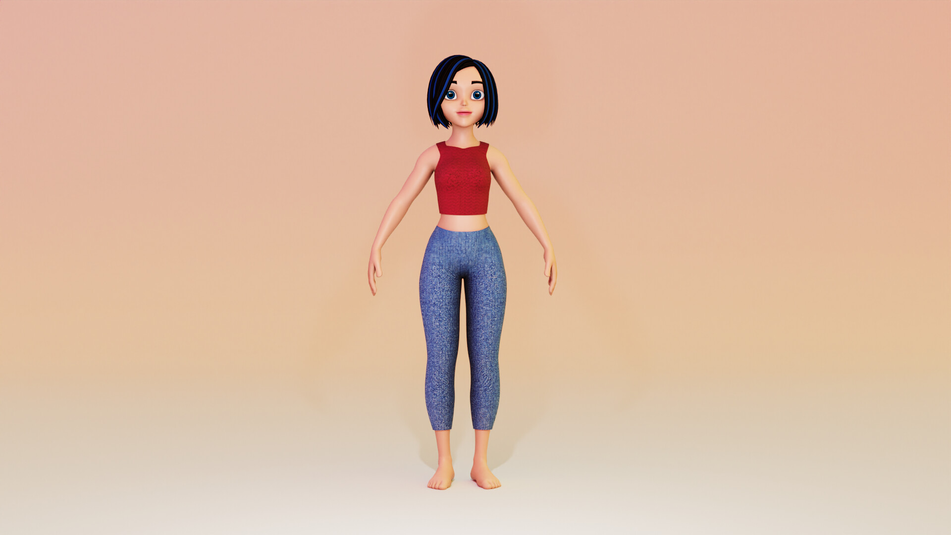 ArtStation - 3d stylized girl