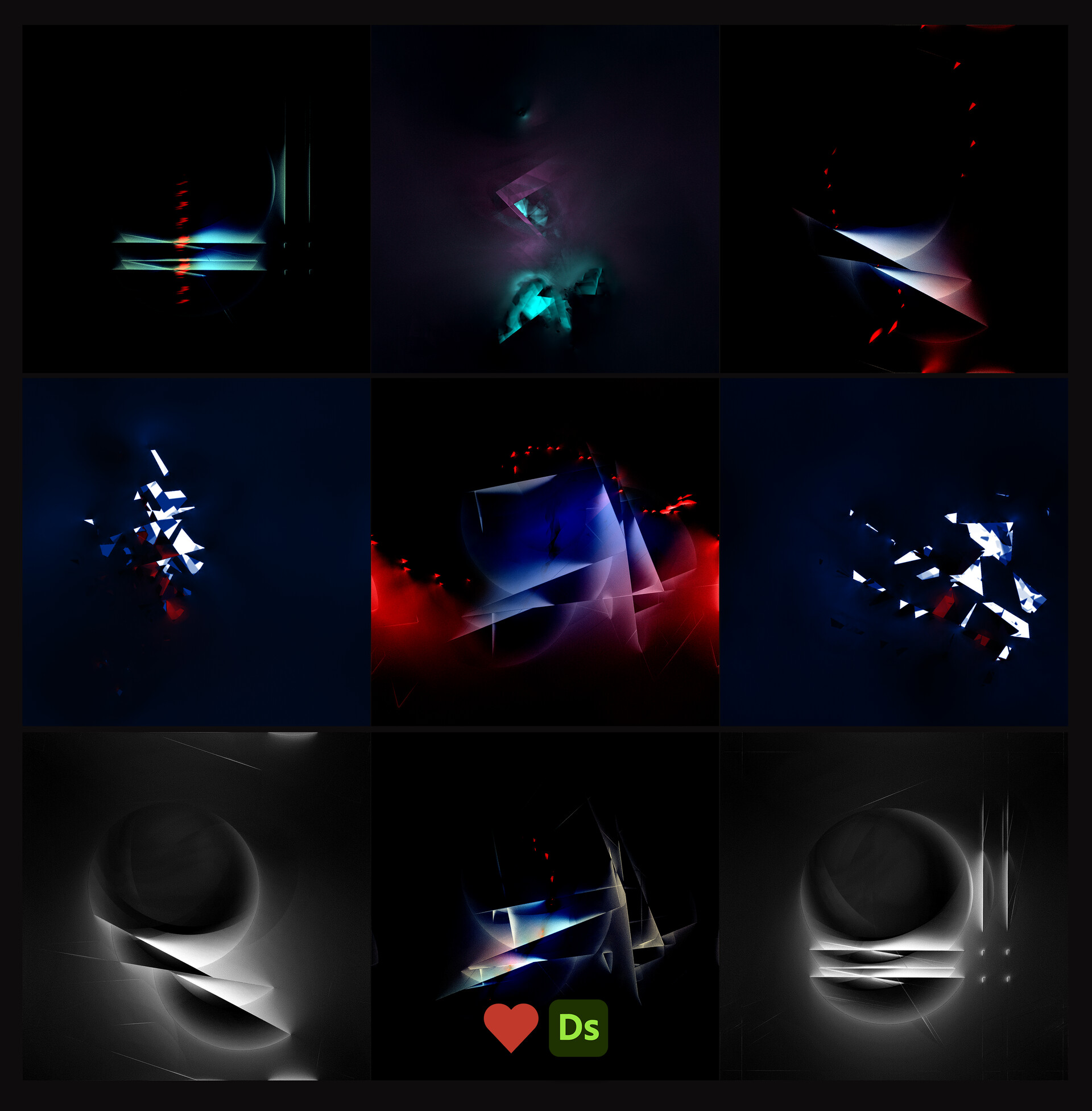 ArtStation - Experimental work - abstract graphics