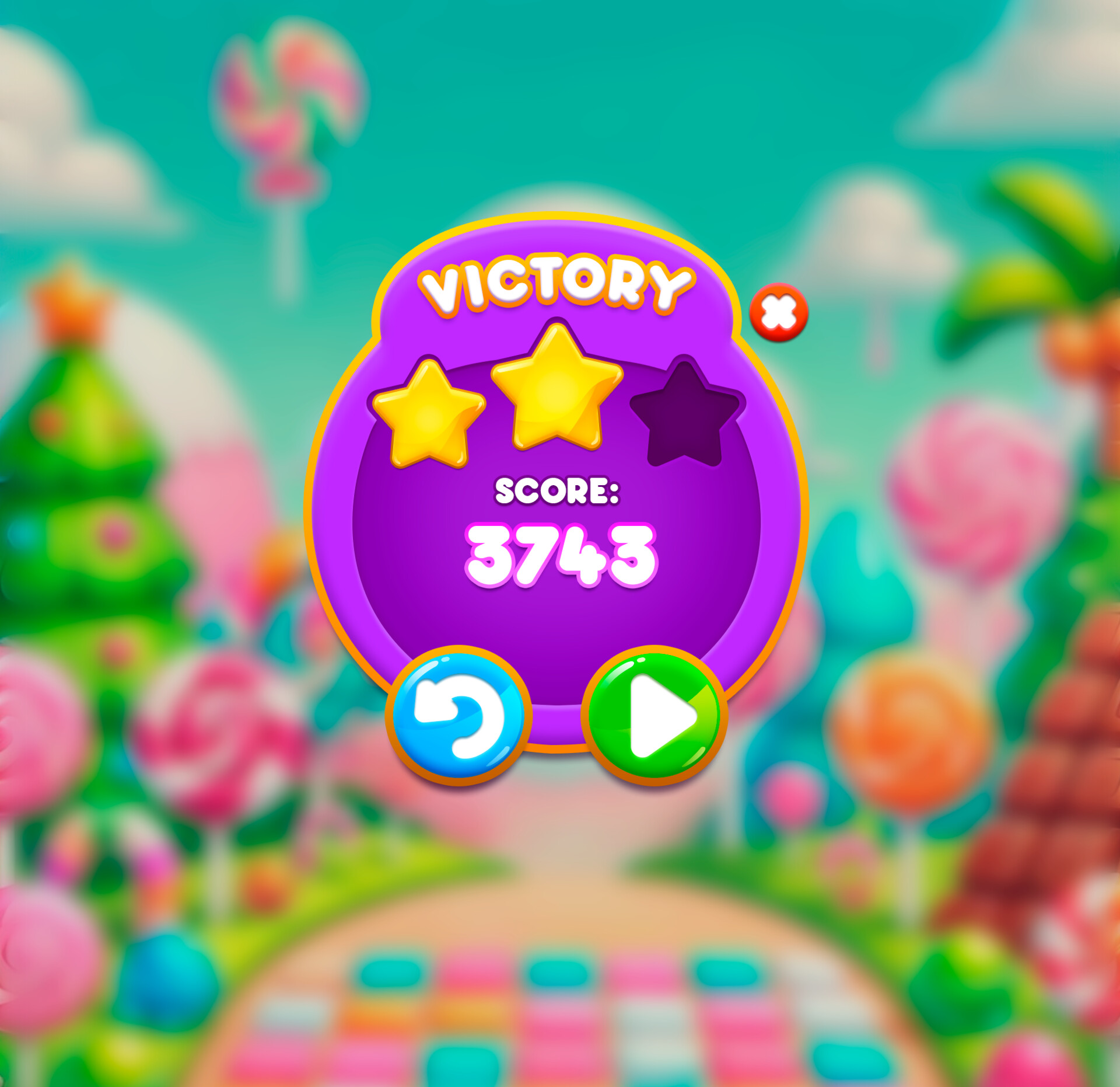 ArtStation - End of level pop-up