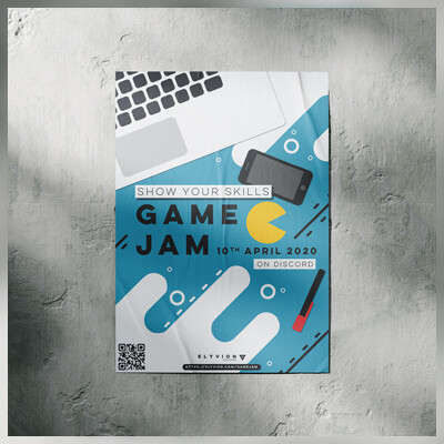 ArtStation - [Poster Design] Game Jam Poster