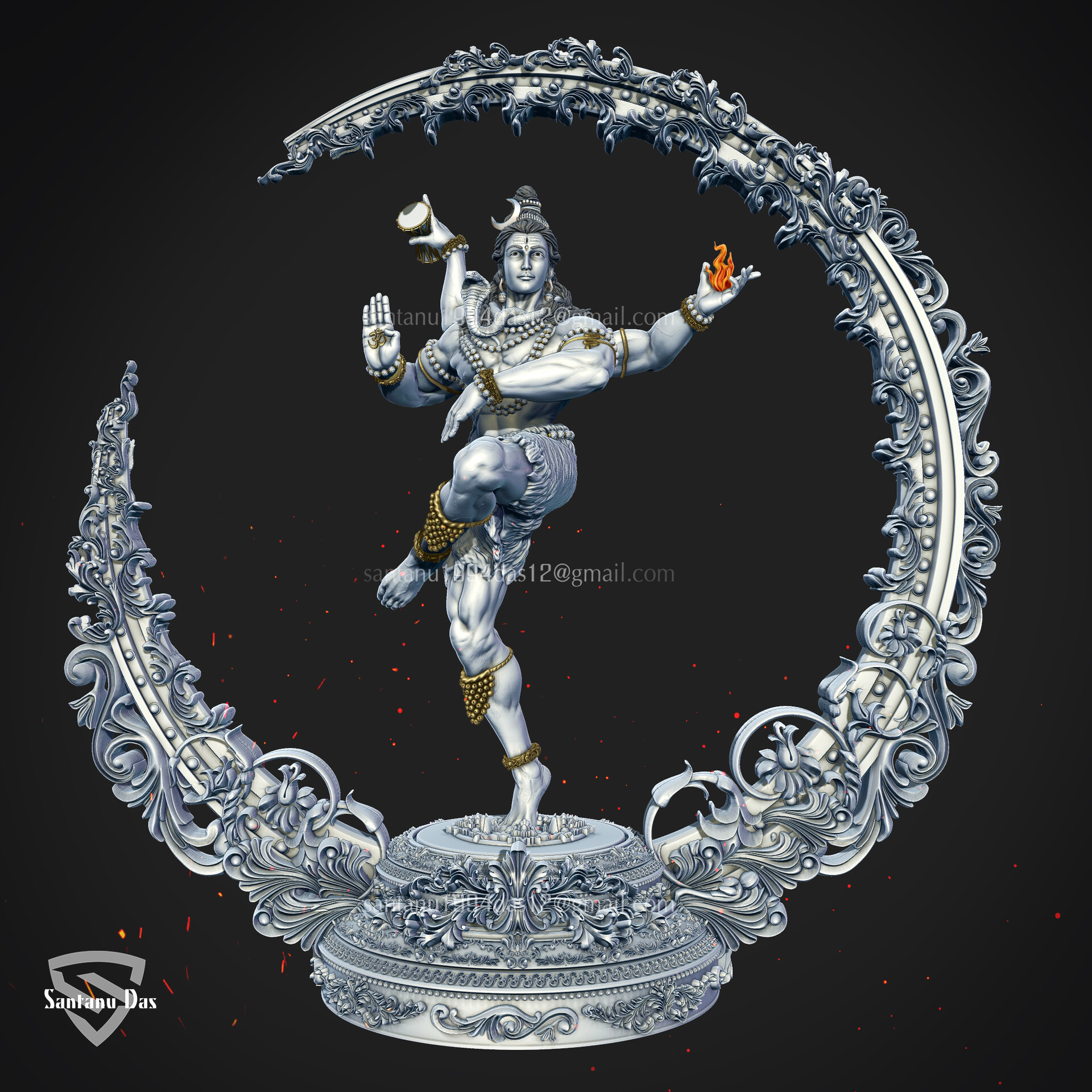 ArtStation - Shiv ji's Nataraj Look by Satntanu Das