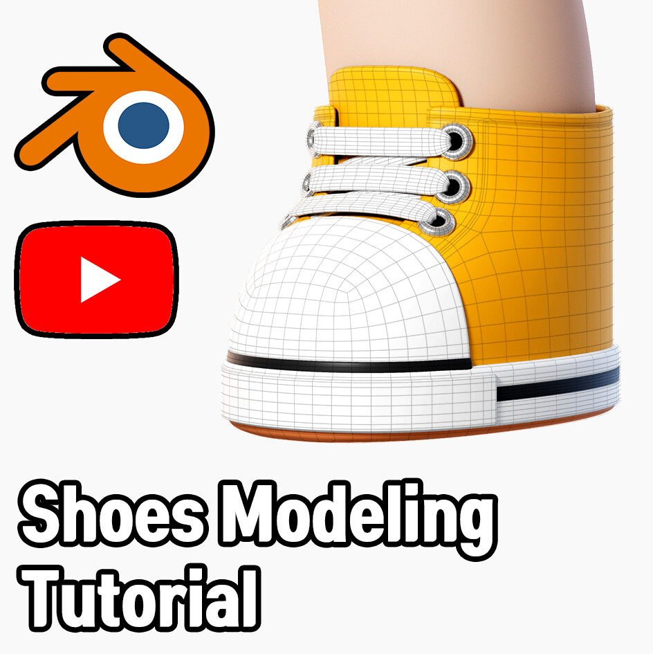 ArtStation - Blender Shoes Modeling Tuto & Turnaround