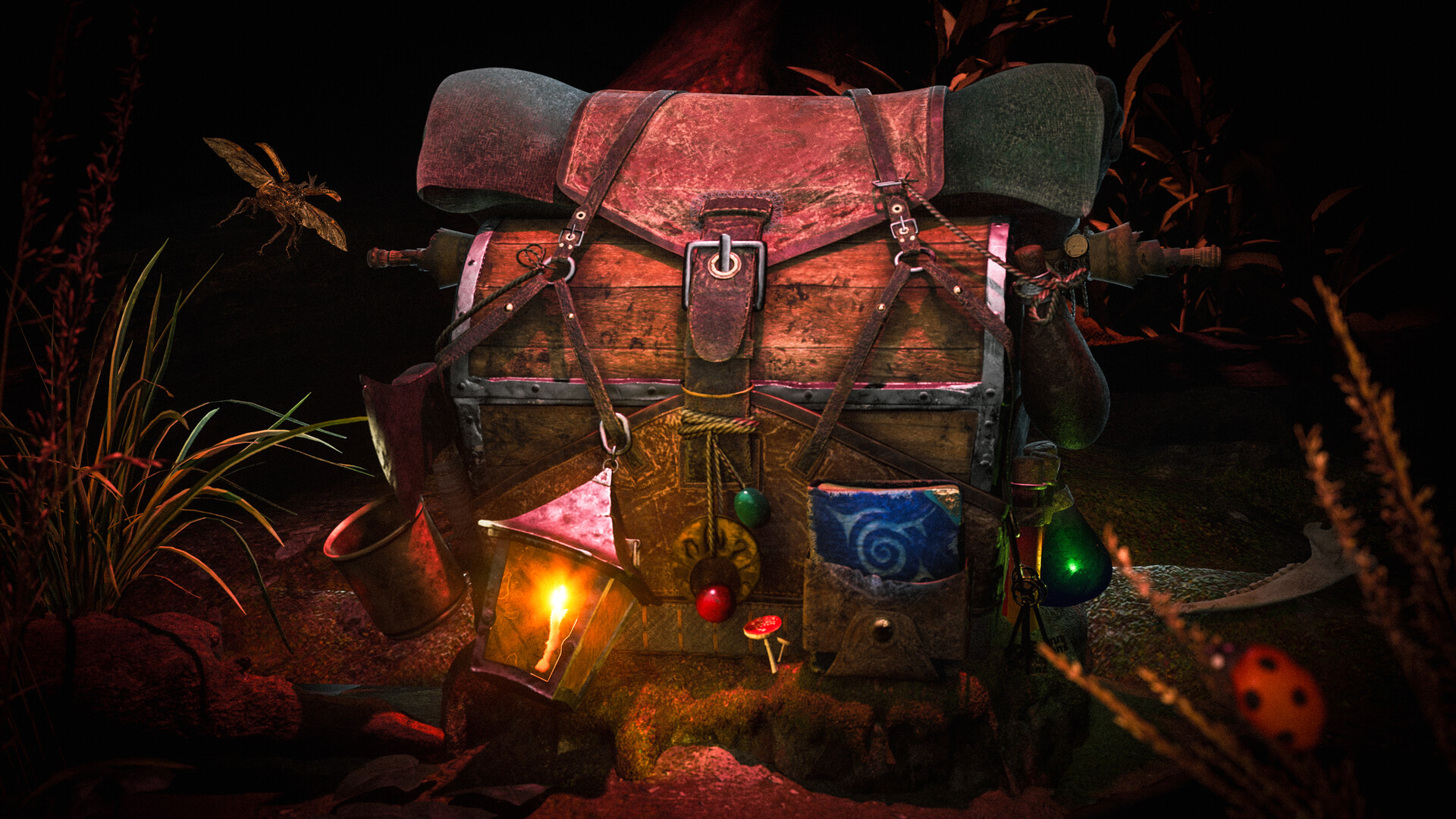 ArtStation - Fantasy backpack