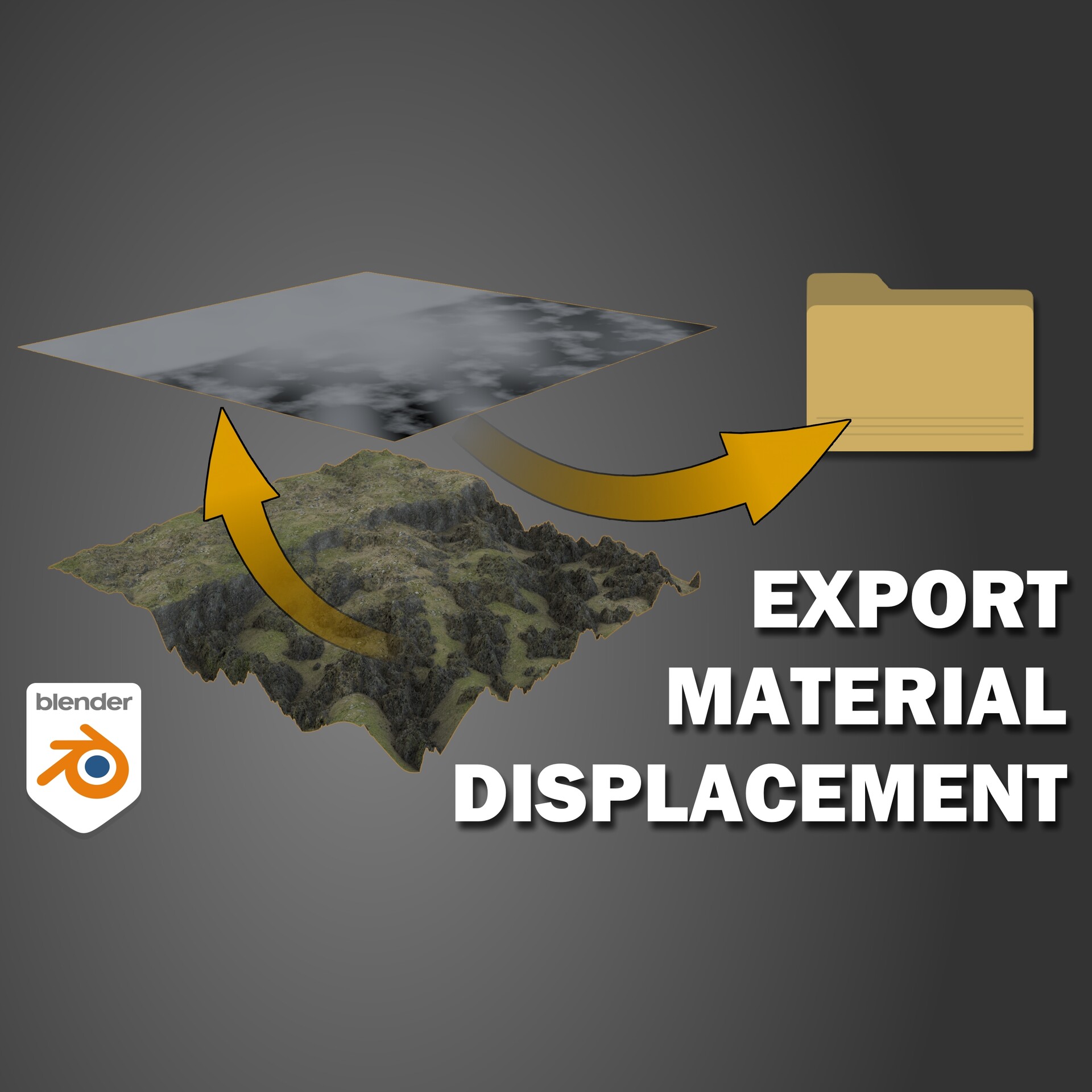 ArtOfKarlB - Export Material Displacements from Blender