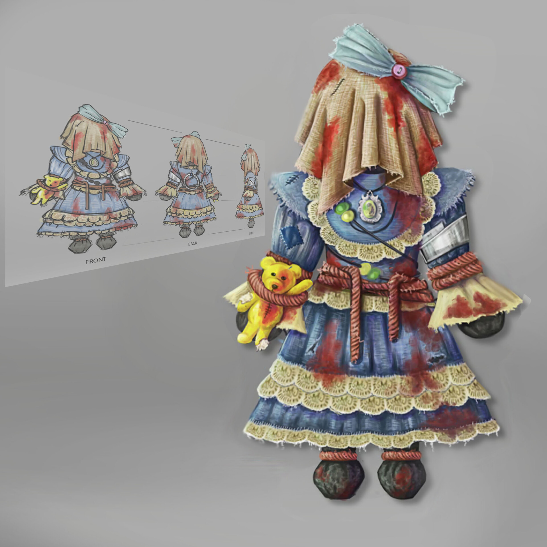 ArtStation - character concept : possessed doll | haunted doll