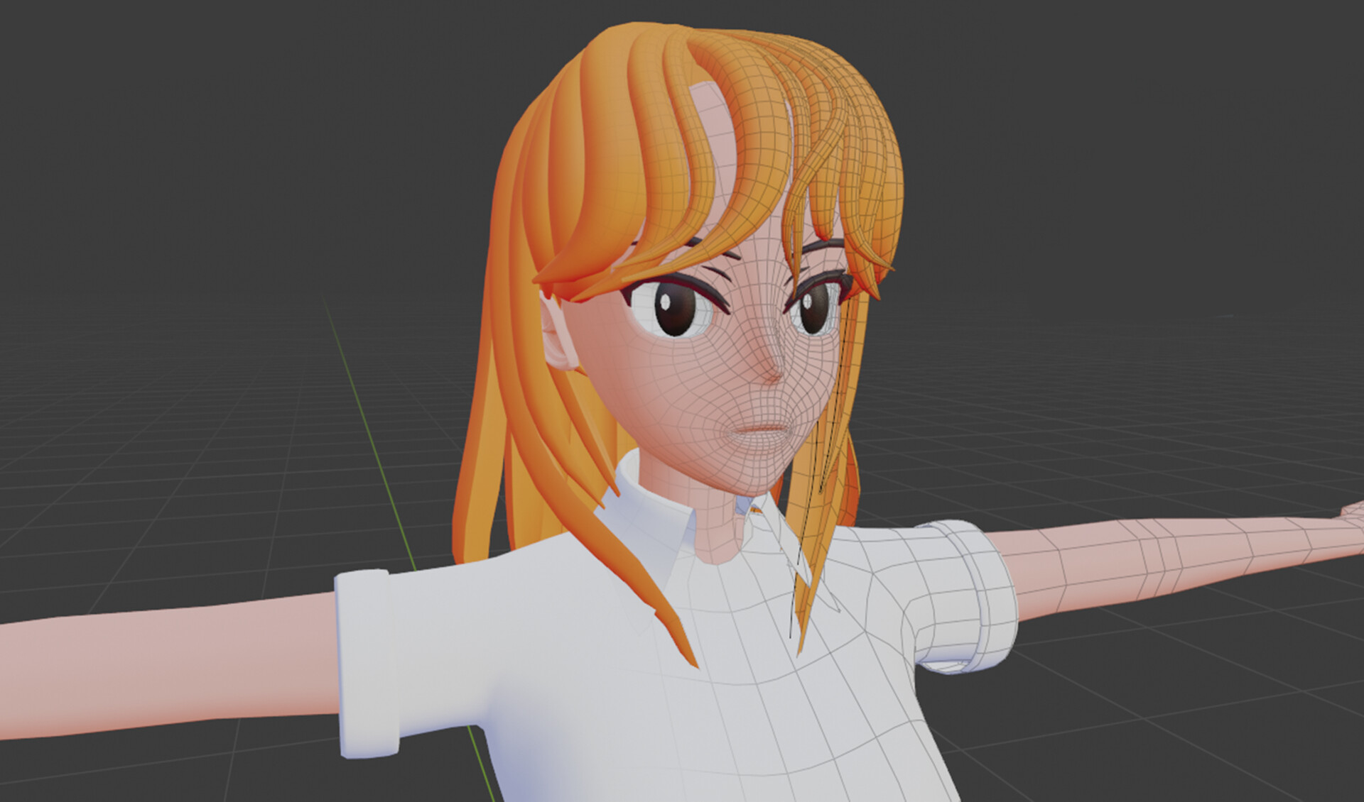 ArtStation - 3D Modelling- Anime-Style Female student