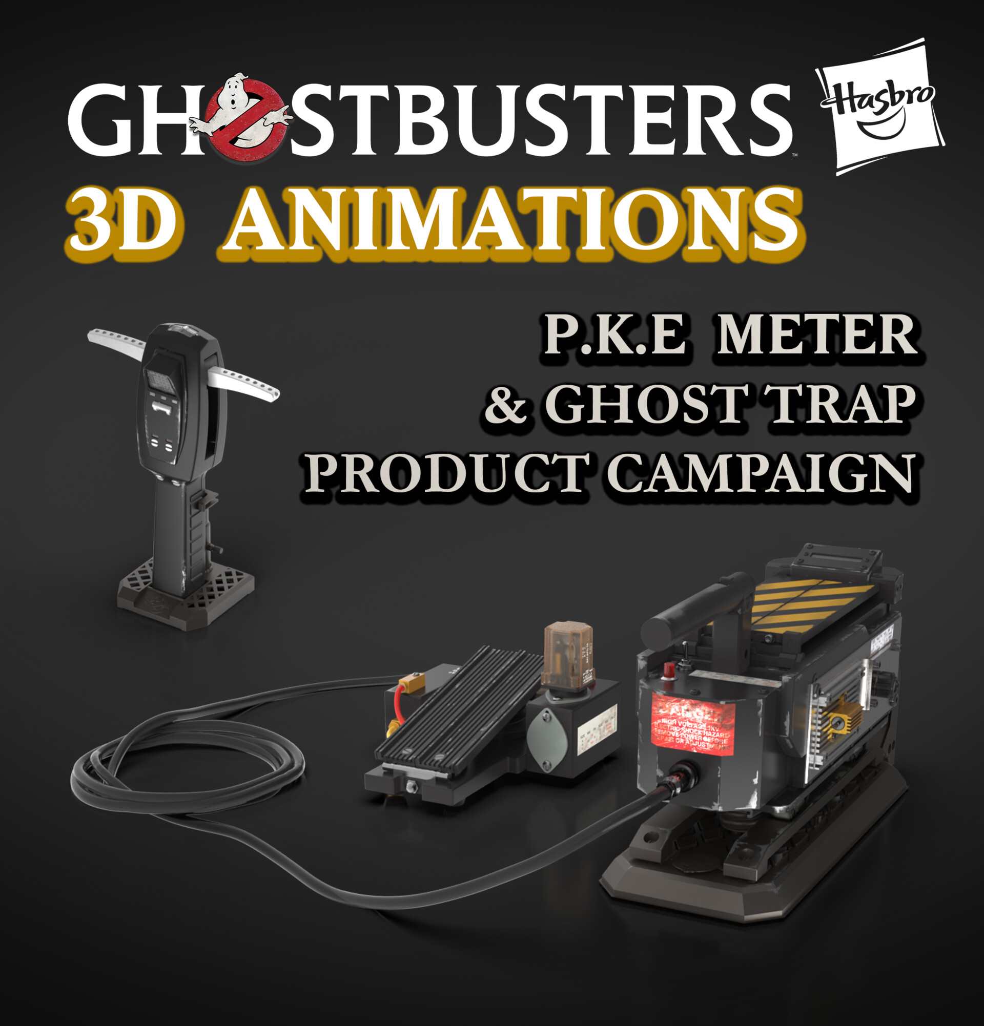 ArtStation - 3D Animations & Digital Product Shots / GHOSTBUSTERS PLASMA SERIES GHOST TRAP & P.K ...