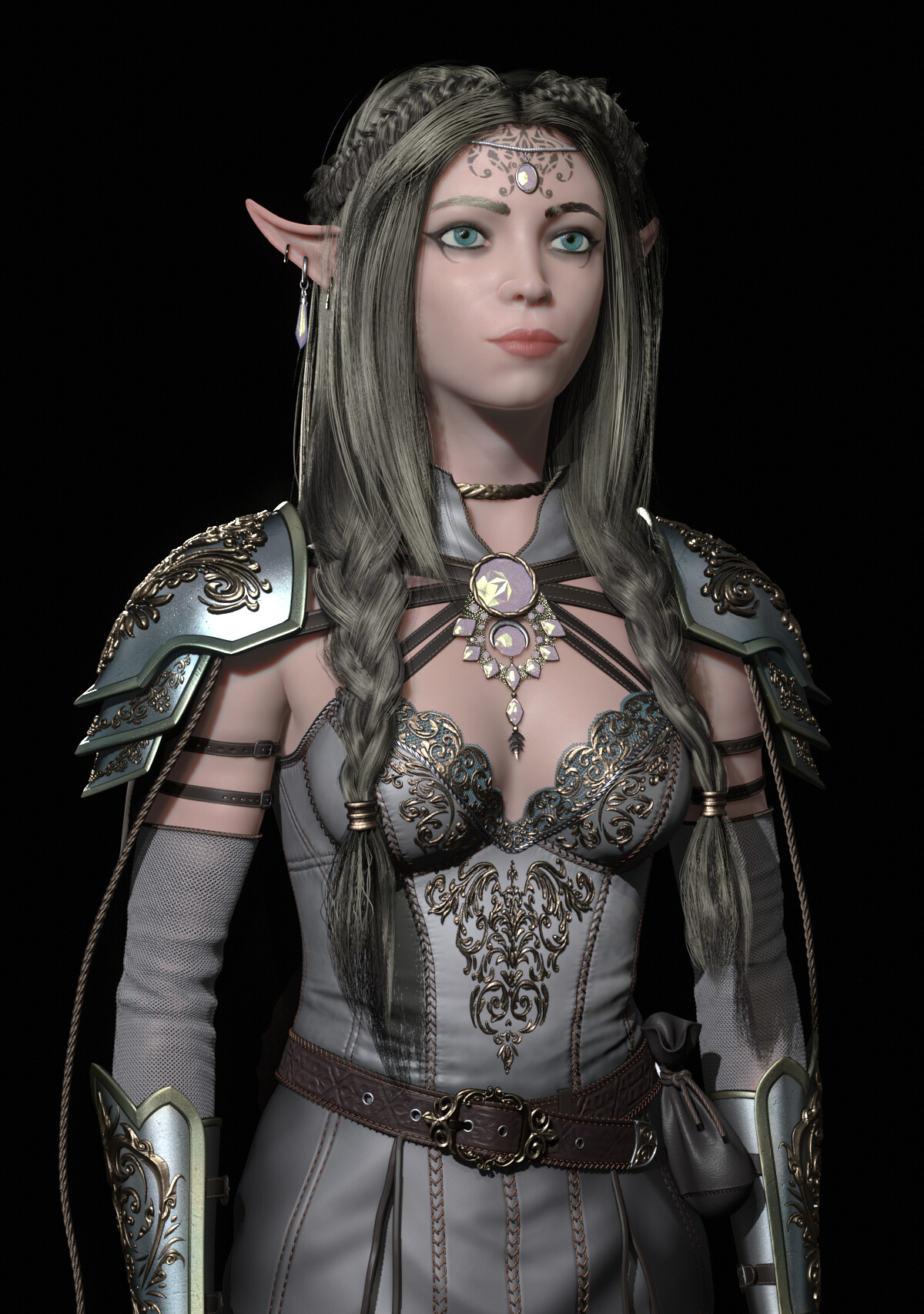 ArtStation - Elven Maiden / Elf