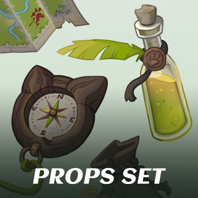 ArtStation - Brave adventurer's props design