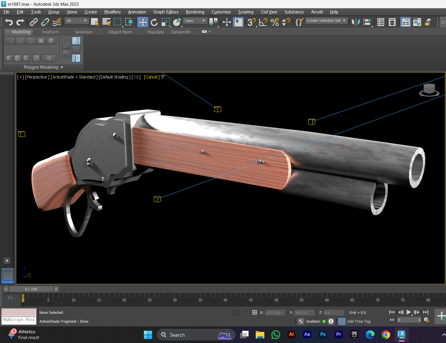 ArtStation - m1887 short gun create in 3ds max