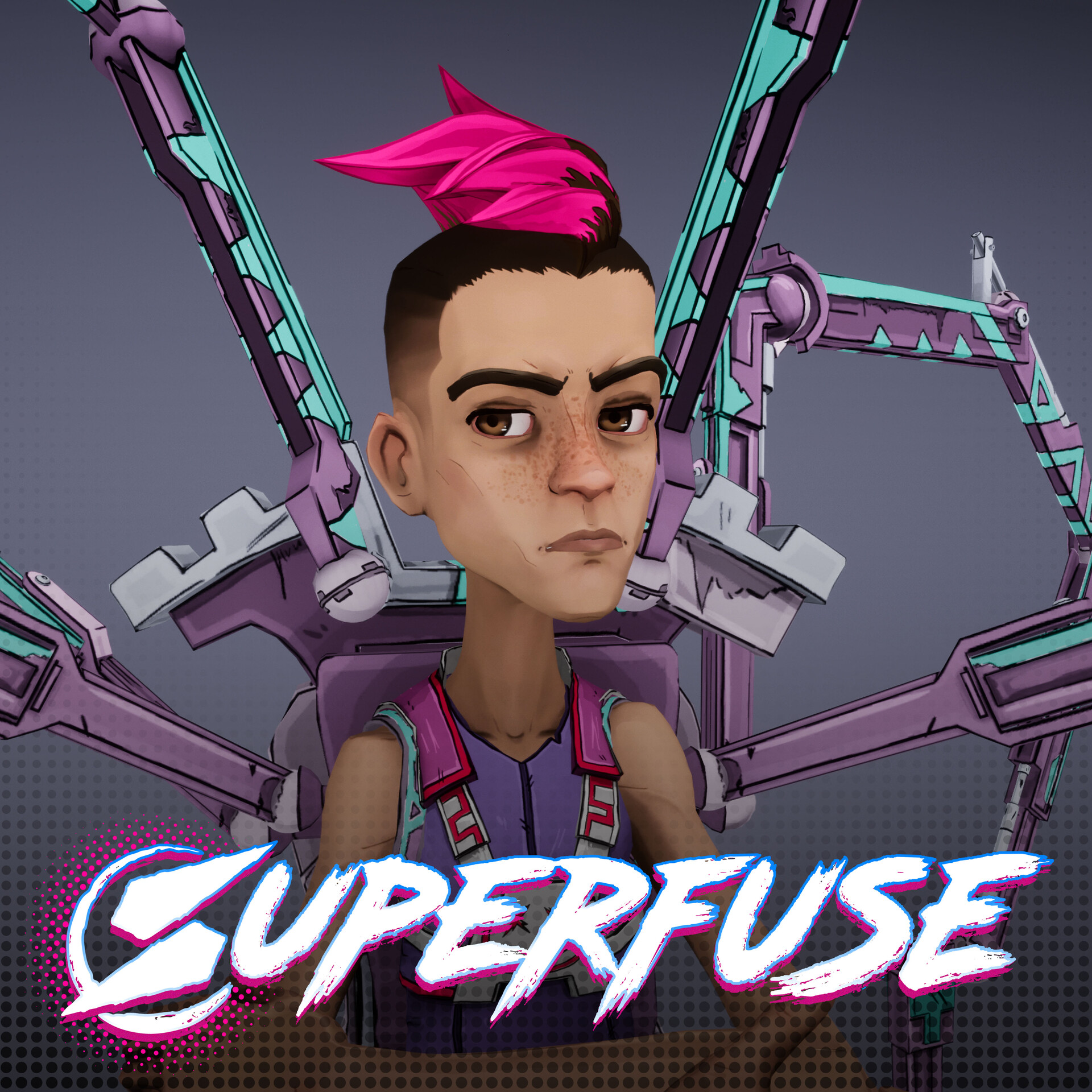 ArtStation - SUPERFUSE I Technomancer Body, Backpack & Gear