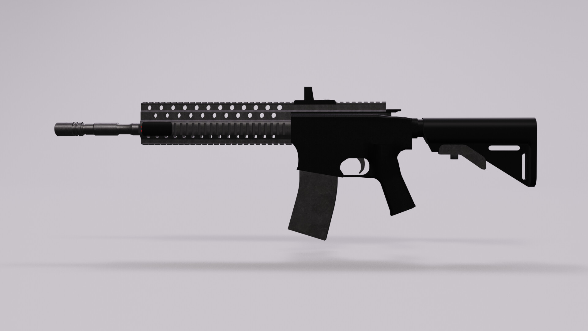 ArtStation - M416 3D Model (Holosight + Laser)