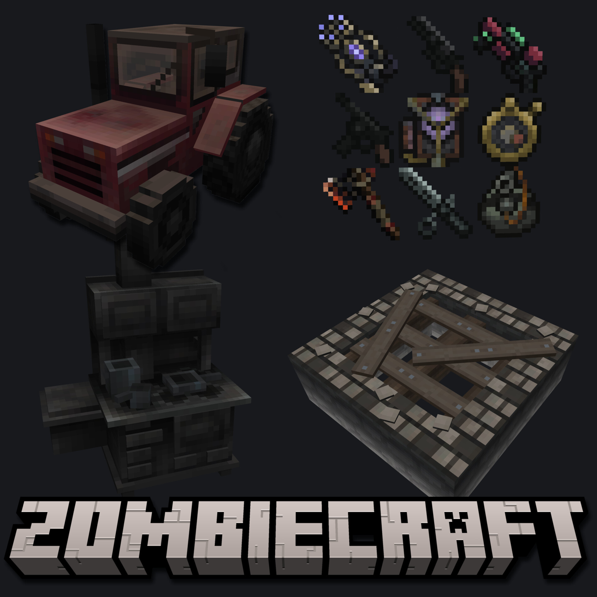 ArtStation - ZombieCraft Asset Compilation