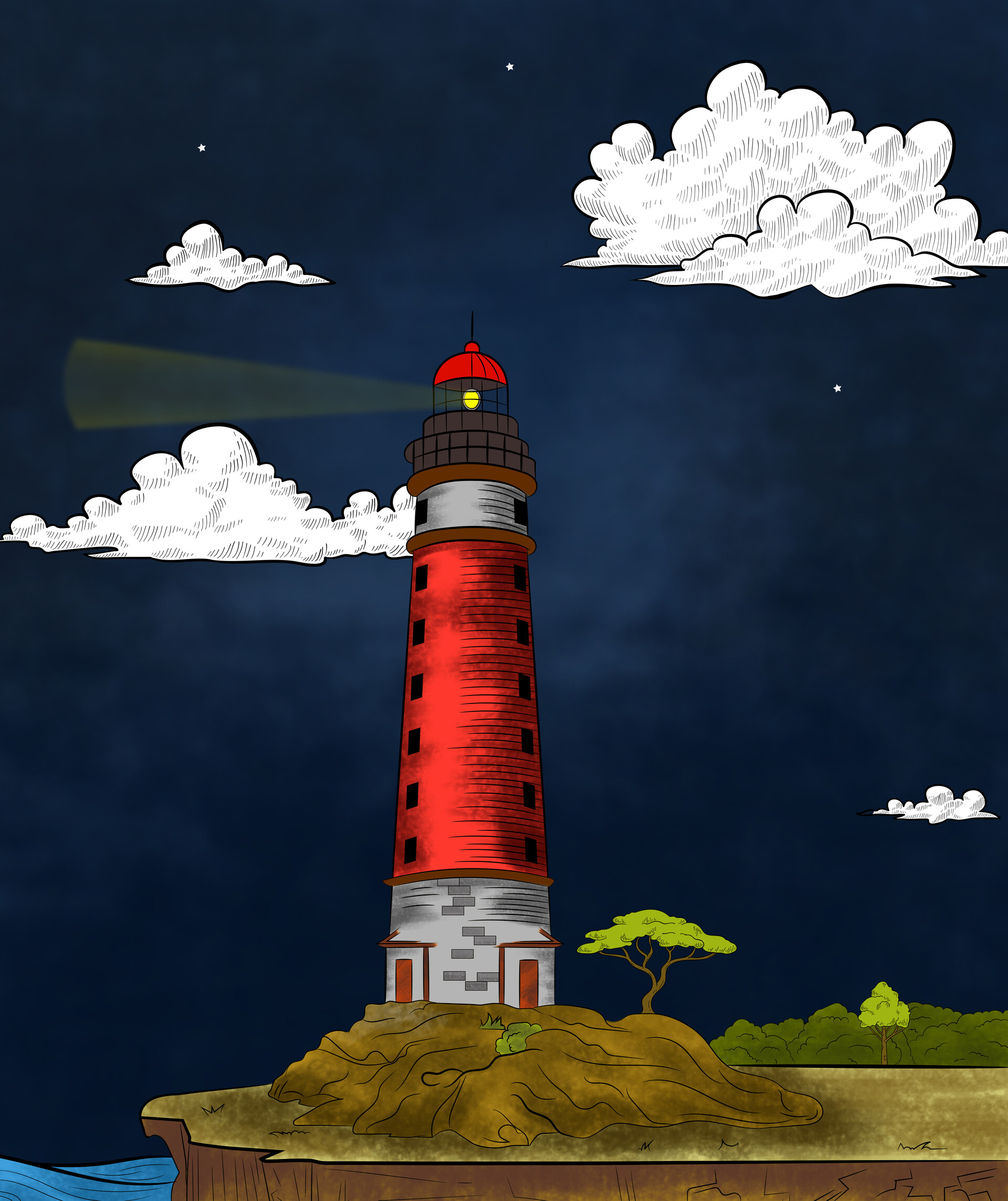 ArtStation - Lighthouse Book Cover