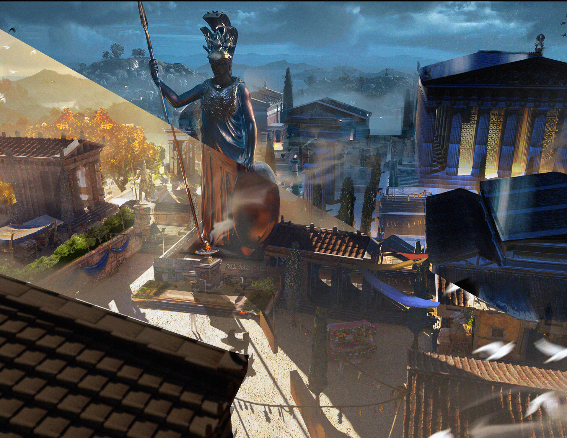 ArtStation - Day Night study