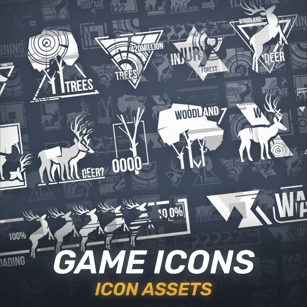 ArtStation - Icons set - Forest defense