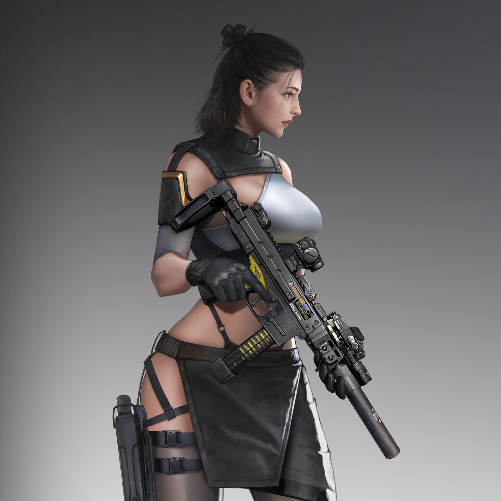 ArtStation - Senior Operator of the Cerberus Squad-Cindy