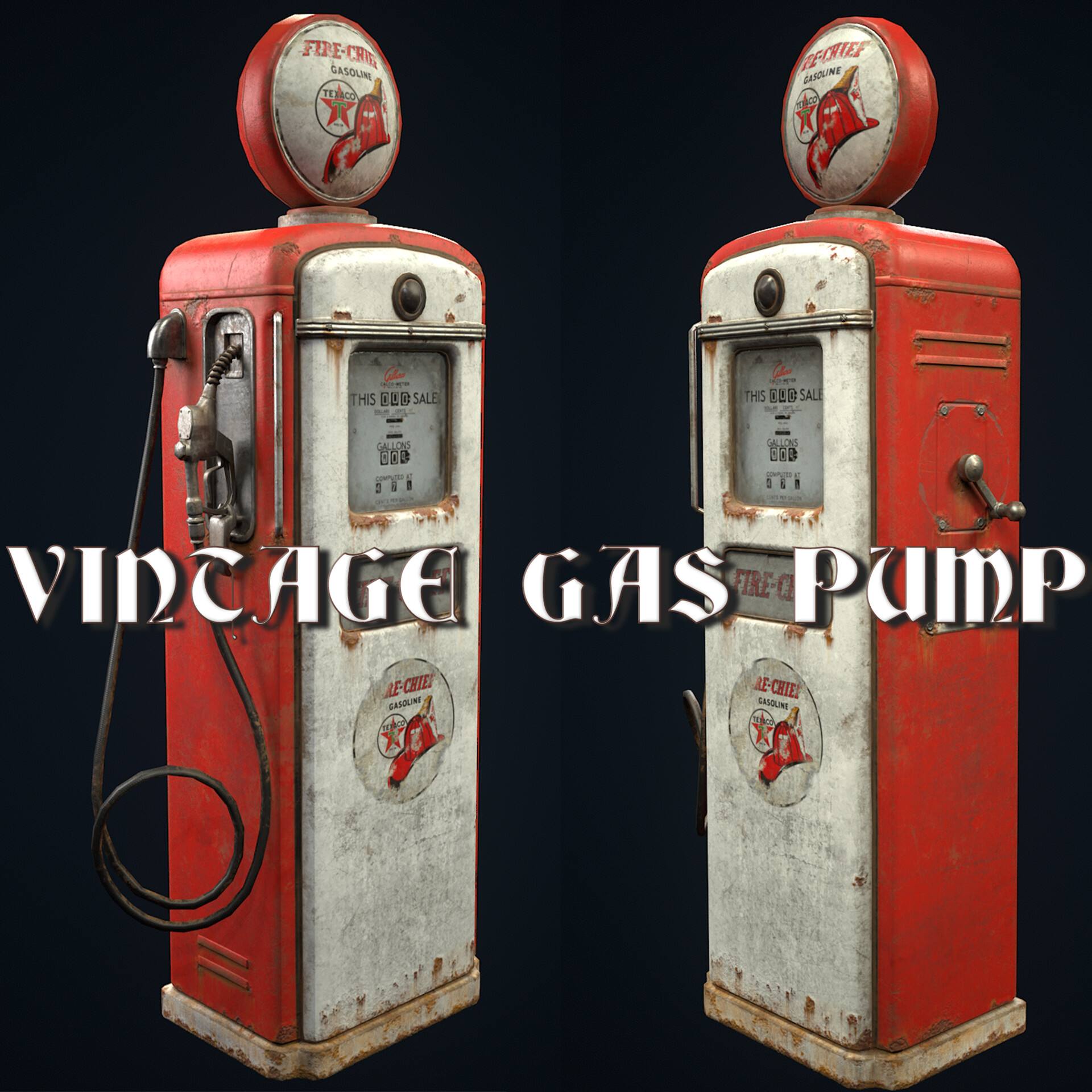 ArtStation - Vintage Gas Pump