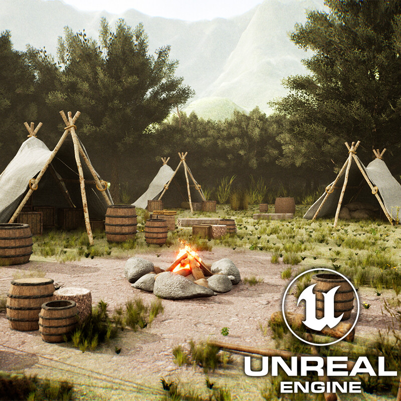 ArtStation - Medieval training grounds