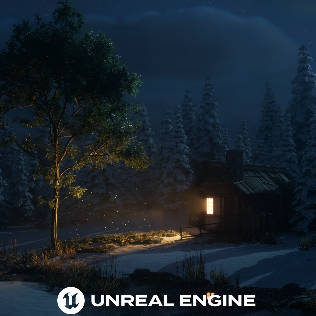 ArtStation - Frozen Lake - Lighting (UE5) 2024