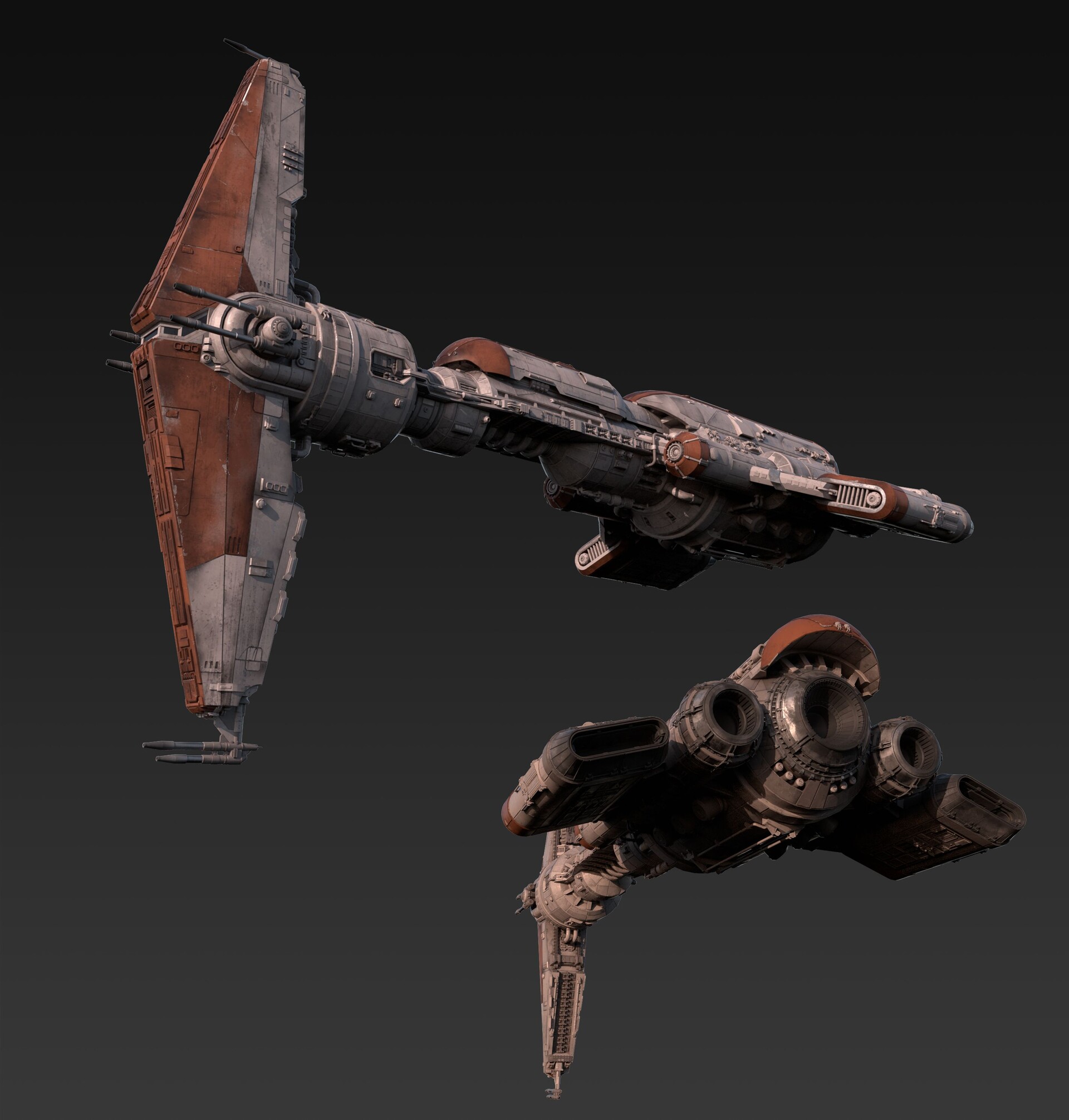 ArtStation - SW:KotOR 2 TSL Reimagined: Ships redesigns