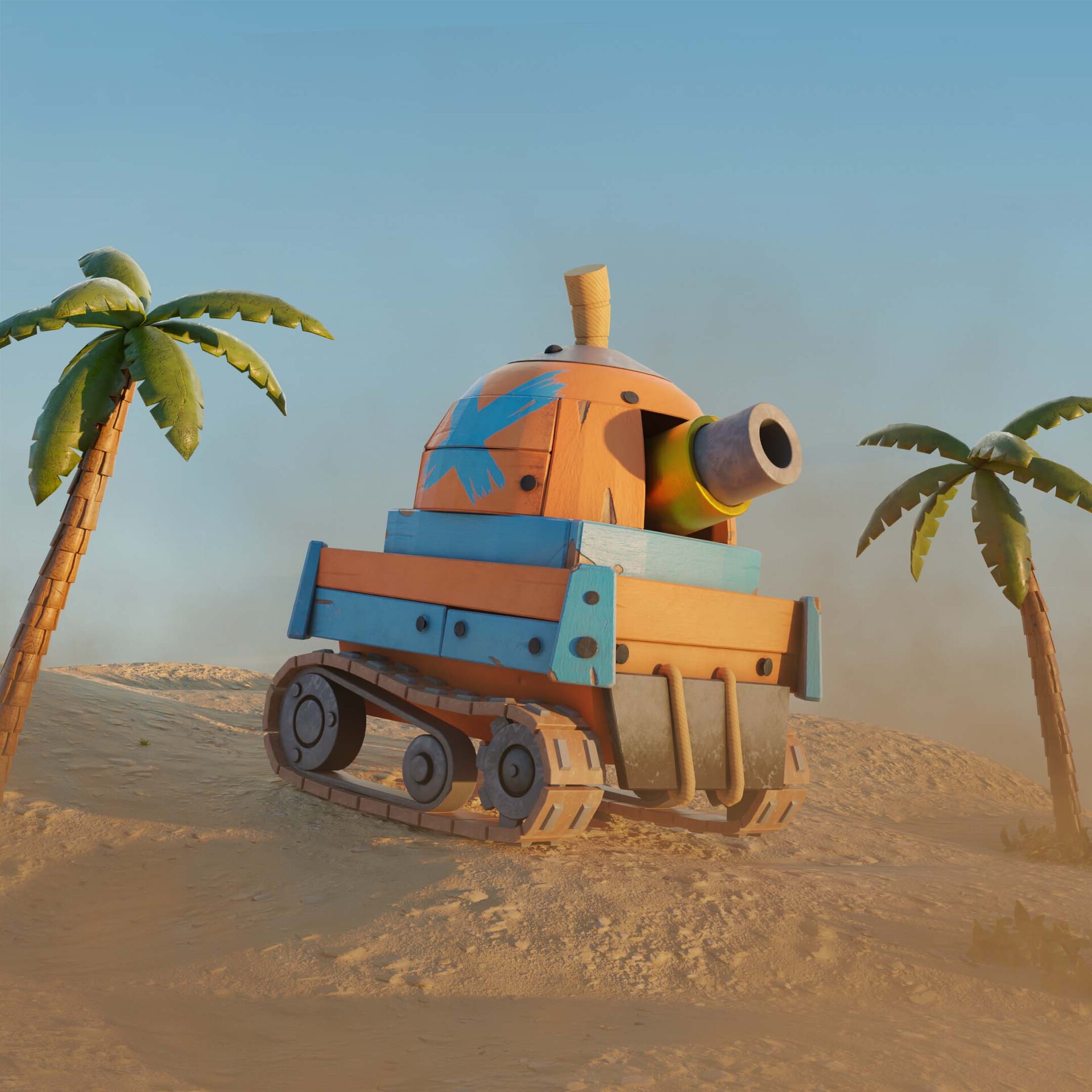 ArtStation - Stylized Tank