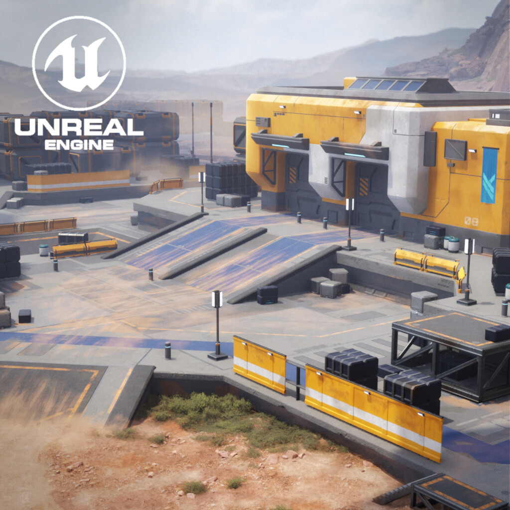 ArtStation - Sci-fi Military Base