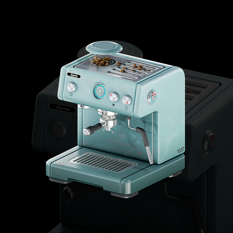 ArtStation - 🎮 My Stylized Espresso Machine ☕