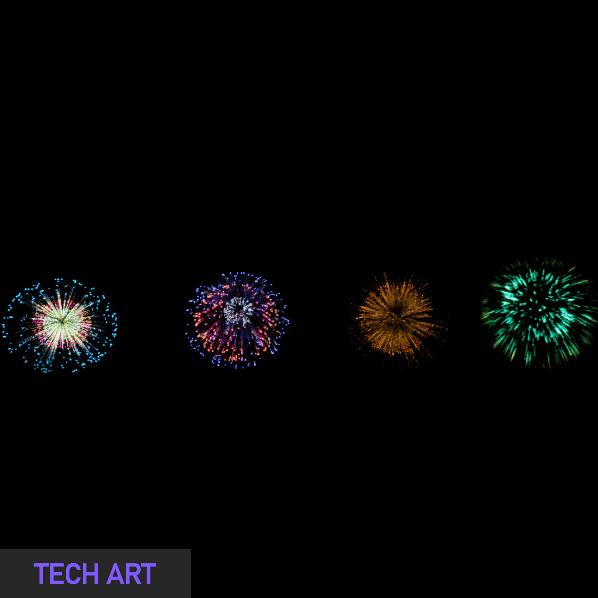 ArtStation - Fireworks - VFX/ technical art
