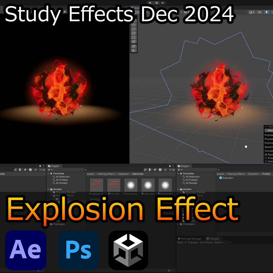 ArtStation - Explosion Effect - Study Effects Dec 2024