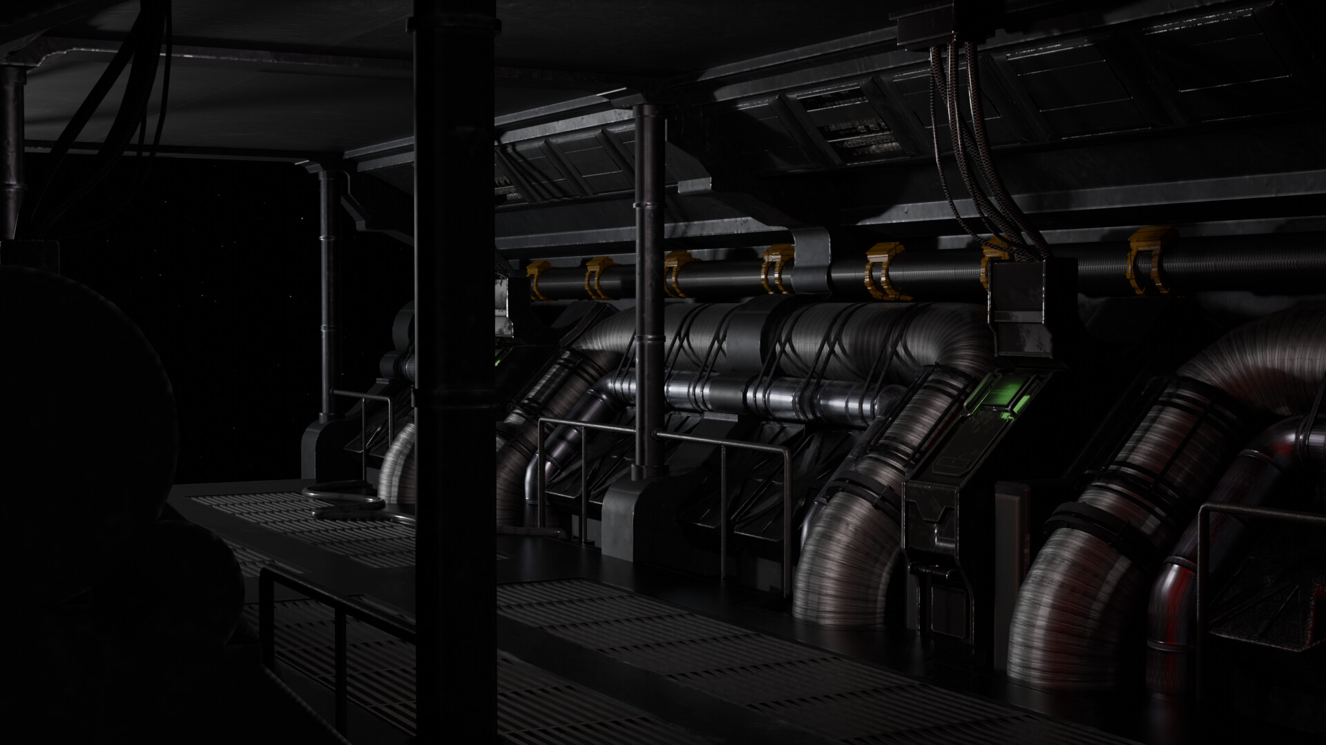 ArtStation - Spaceship Hallway