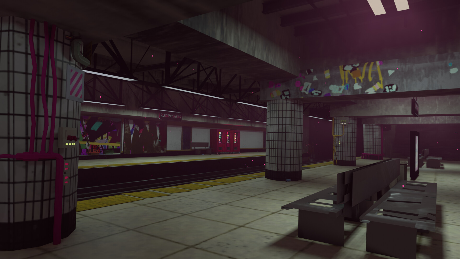 ArtStation - PSX animation - Metro station