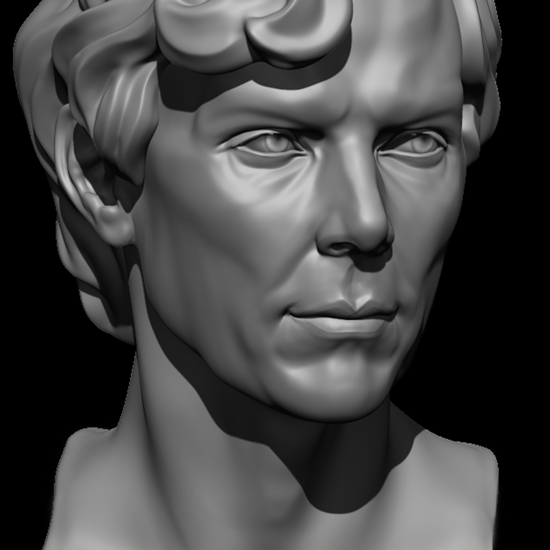 ArtStation - Benedict Cumberbatch Portrait