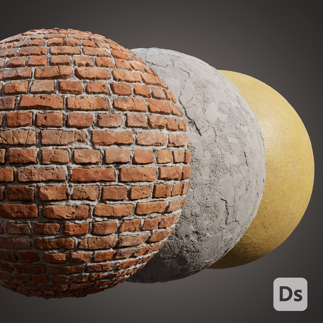 ArtStation - Brick and Plaster Materials- CGMA Fall 2024