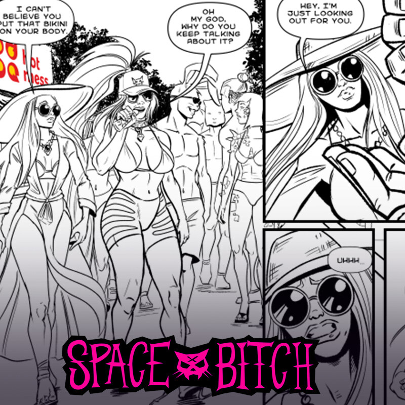 ArtStation - Space Bitch - Linework Sequentials