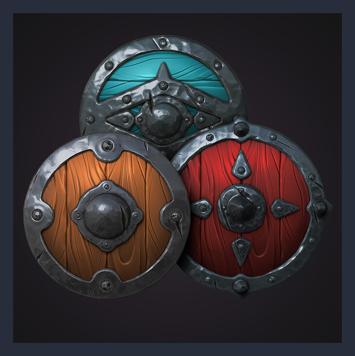 ArtStation - Stylized Shields