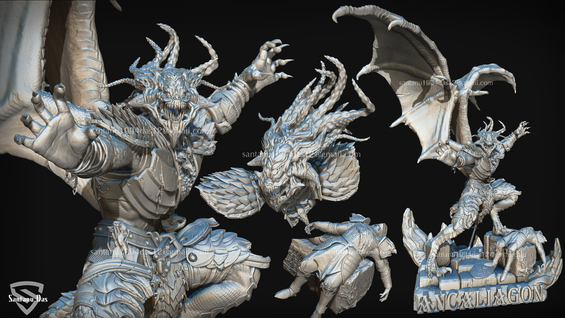 ArtStation - Dragon Beast Warrior