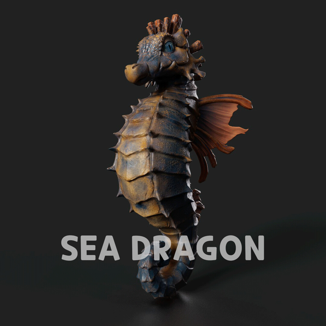 ArtStation - SeaDragon(re texturing)