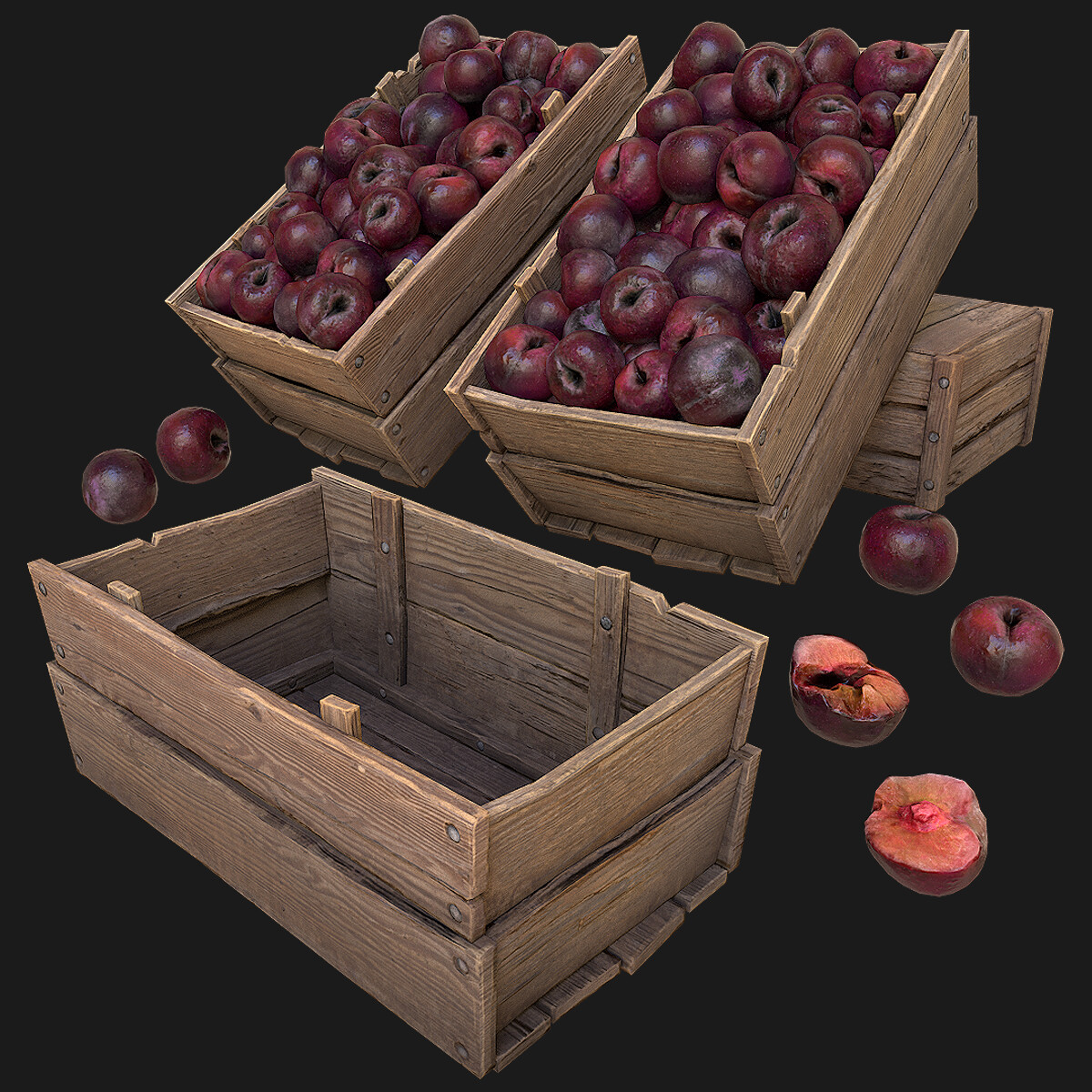 ArtStation - Plums Crate Box