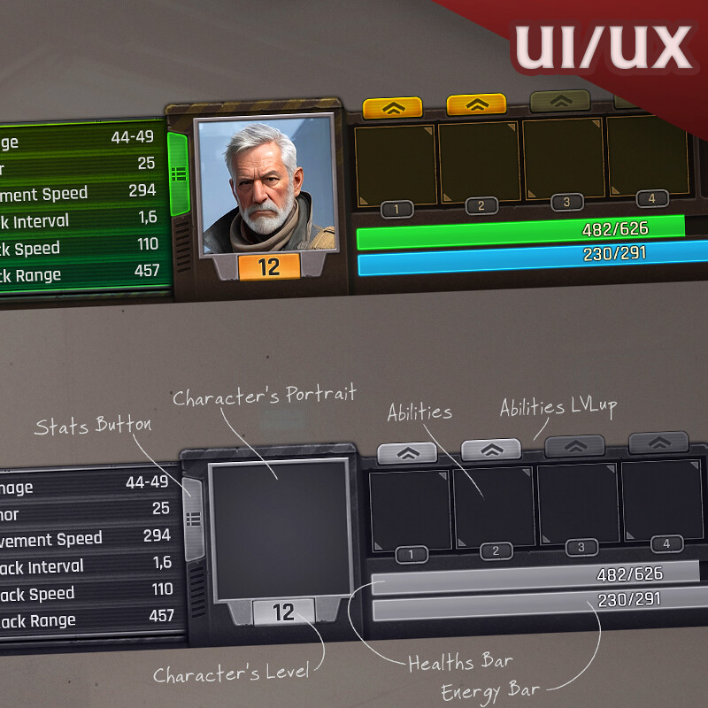 ArtStation - Post-apocalyptic UI PC game