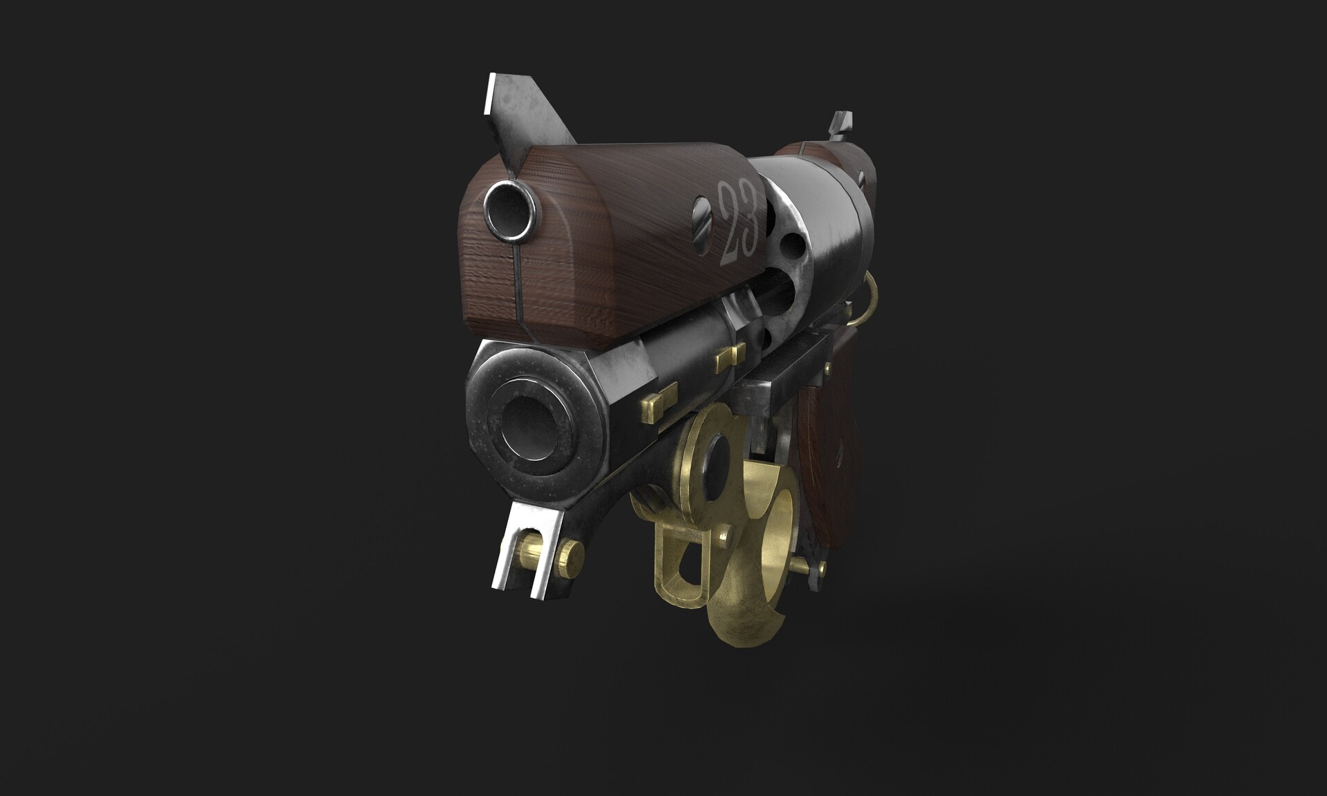 ArtStation - Steampunk Revolver