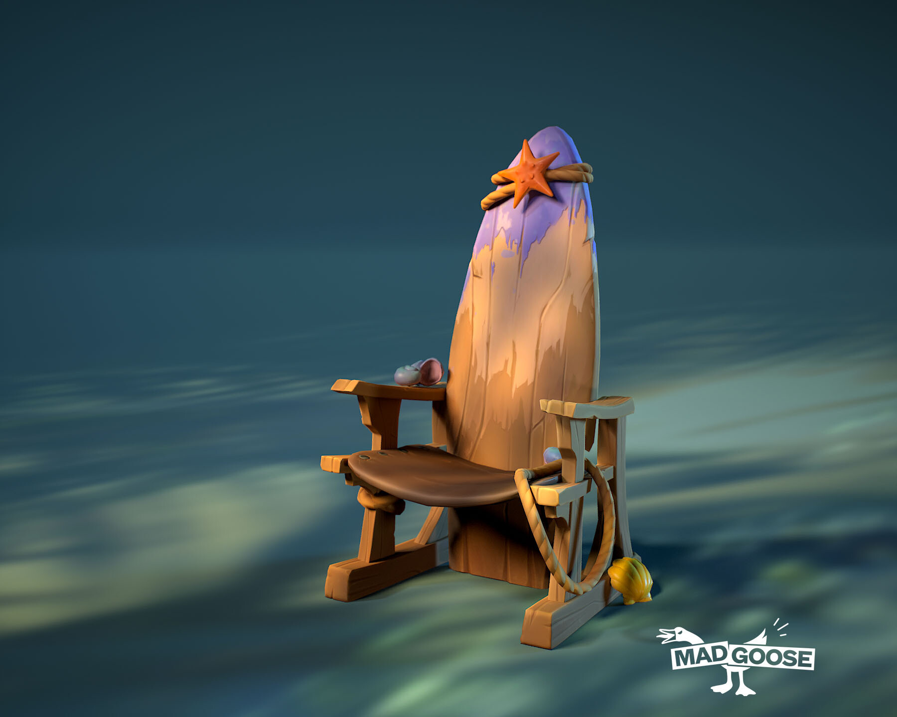 ArtStation - Beach Surf chair