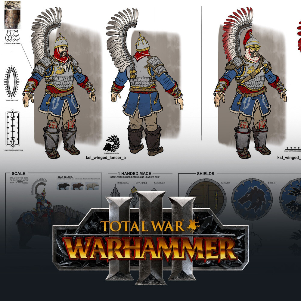 ArtStation - TW: WARHAMMER III - Winged Lancers / Gryphon Legion