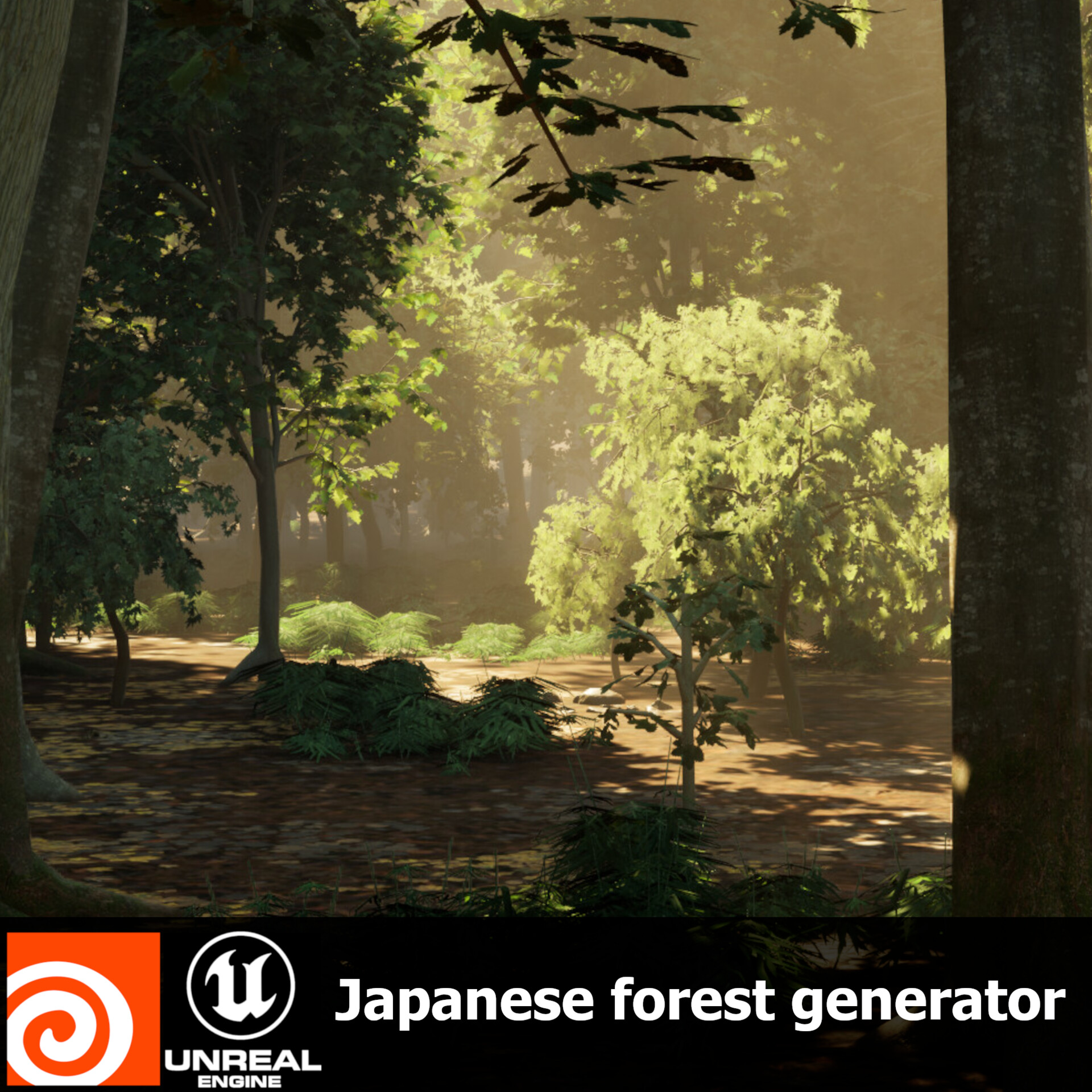 ArtStation - Japanese forest generator (Procedural tools and workflow)
